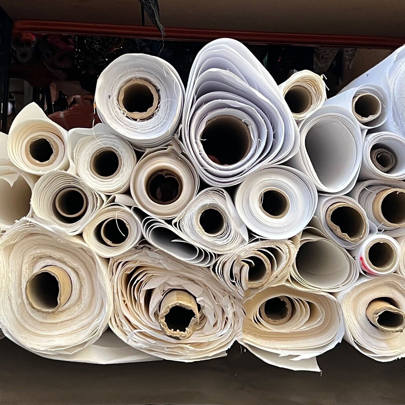 Joblot Cotton Buckram fabric 1000 meters - EU Fabrics