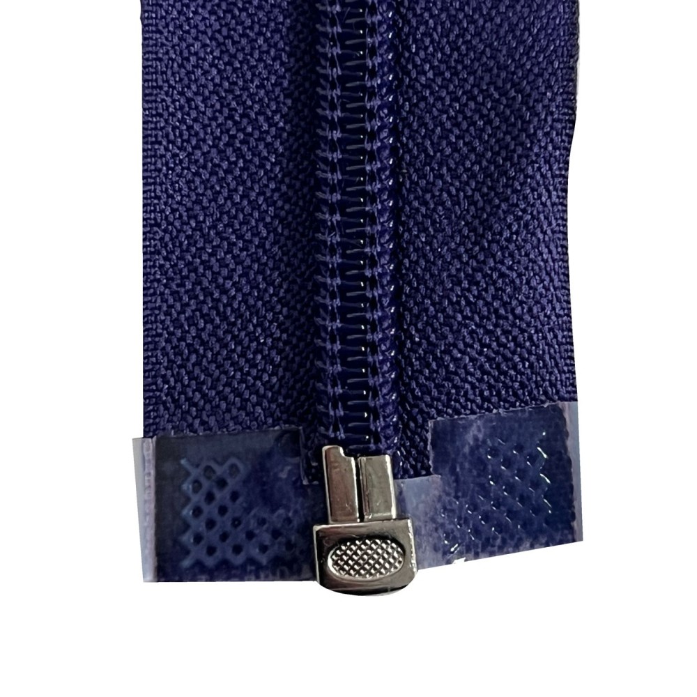 Pack Of 5 Purple Nylon Zips (Open end) - EU Fabrics