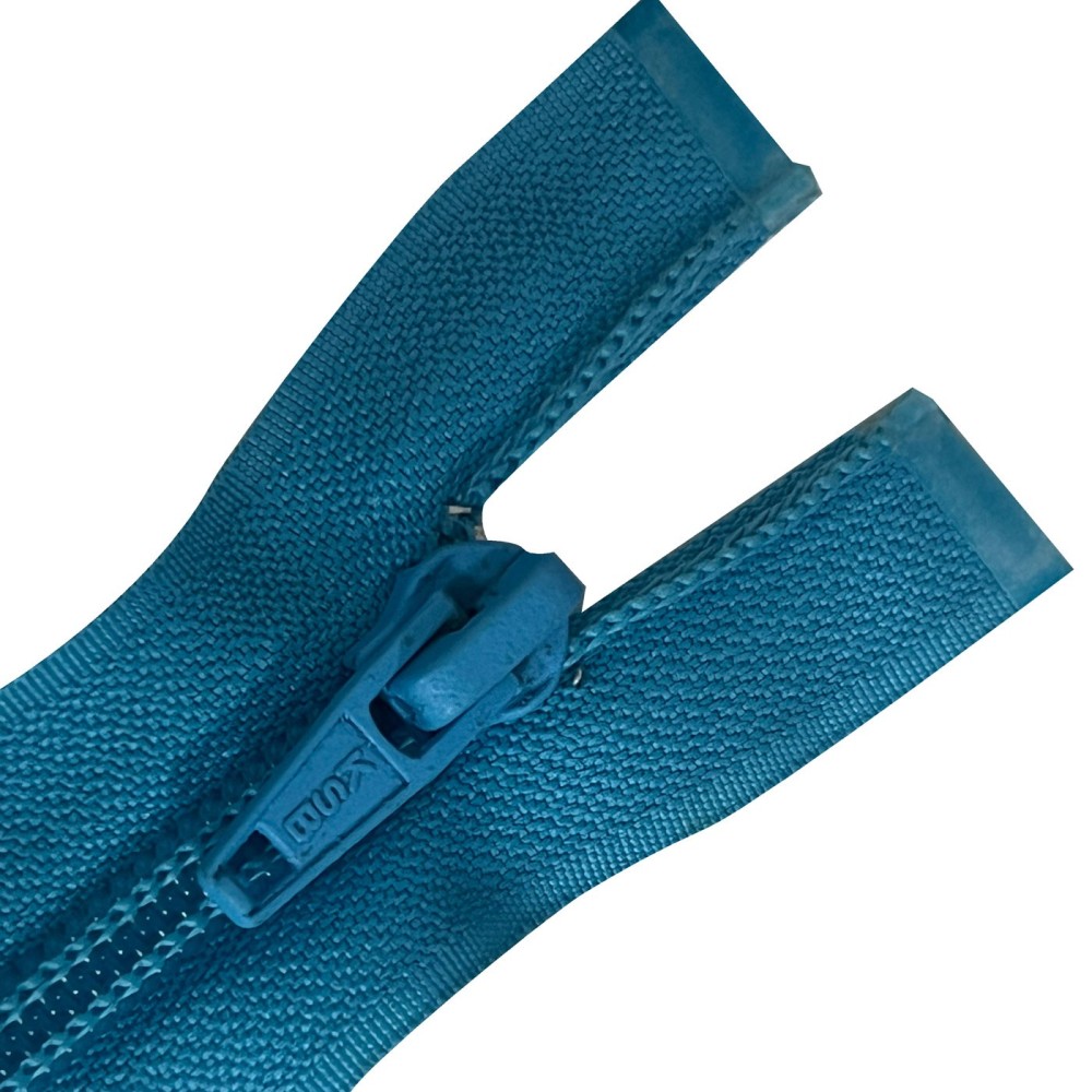 Pack of 5 Teal Nylon Zips (Open end) - EU Fabrics