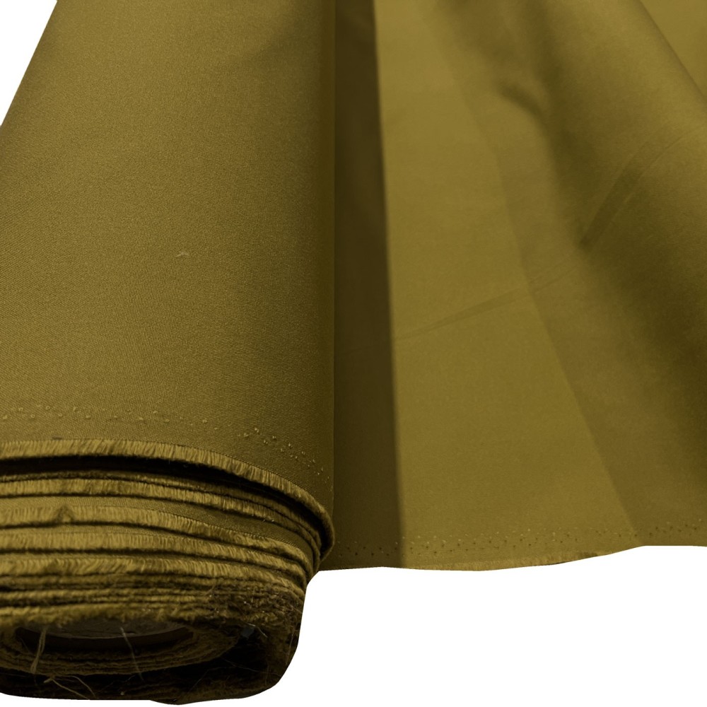 Clearance Dark Gold Polycotton Fabric - EU Fabrics