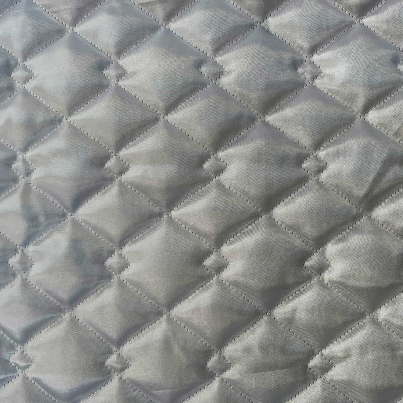Quilted Fabric Silky Satin Double Diamond - EU Fabrics